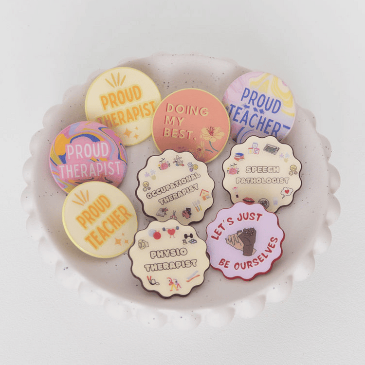 Enamel Pins & Badges for Bags, Tote Bag Pins | Bambi Bags Australia ...