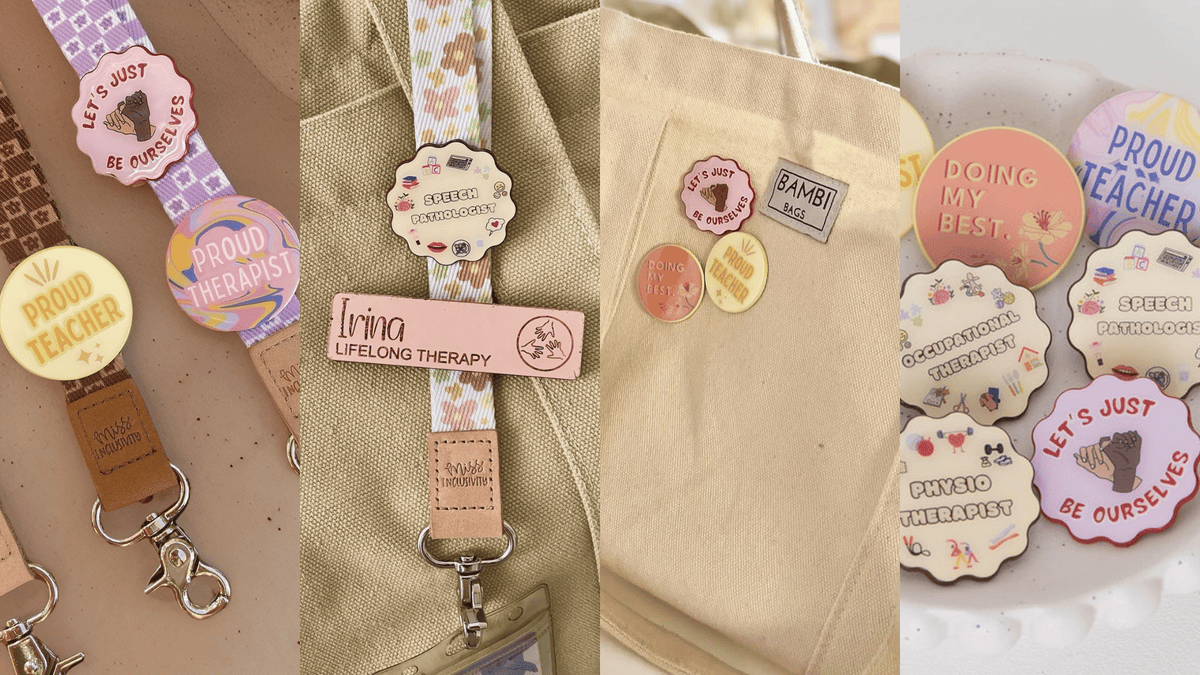 Enamel Pins & Badges for Bags, Tote Bag Pins | Bambi Bags Australia